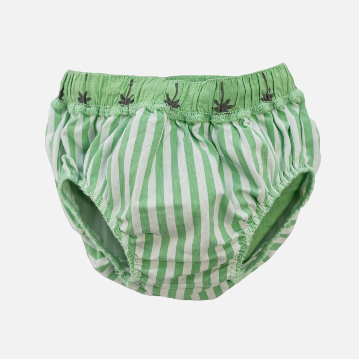 Boys Swim Trunks - Green Palm Trees